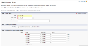 Some of the important Salesforce Sharing Rules - 2020
