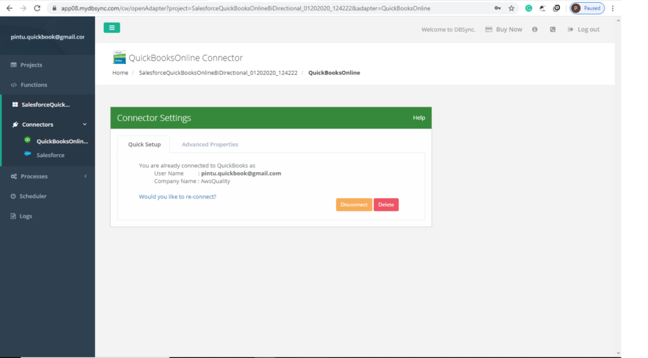 Salesforce And Quickbooks Online Integration Using Dbsync Awsquality