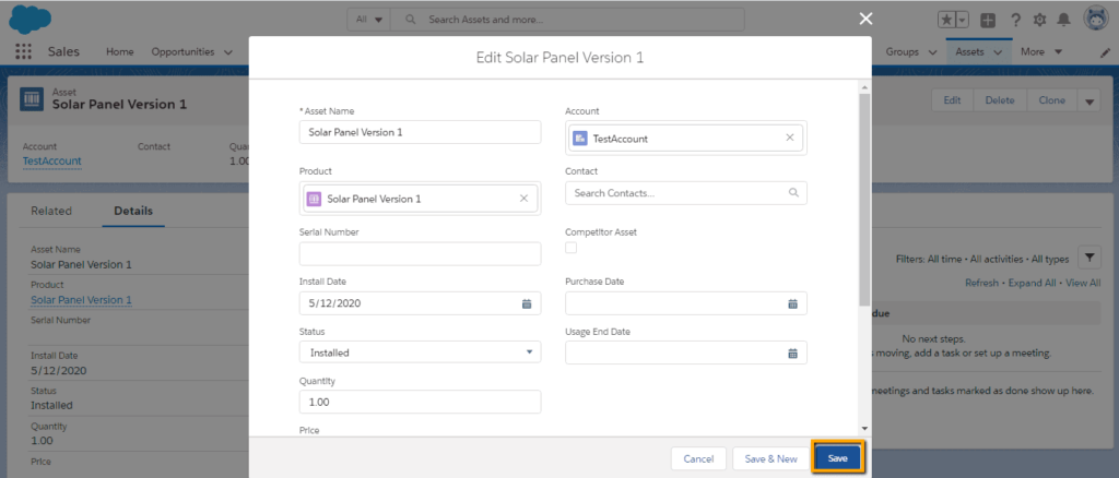 Asset Management In Salesforce Service Cloud