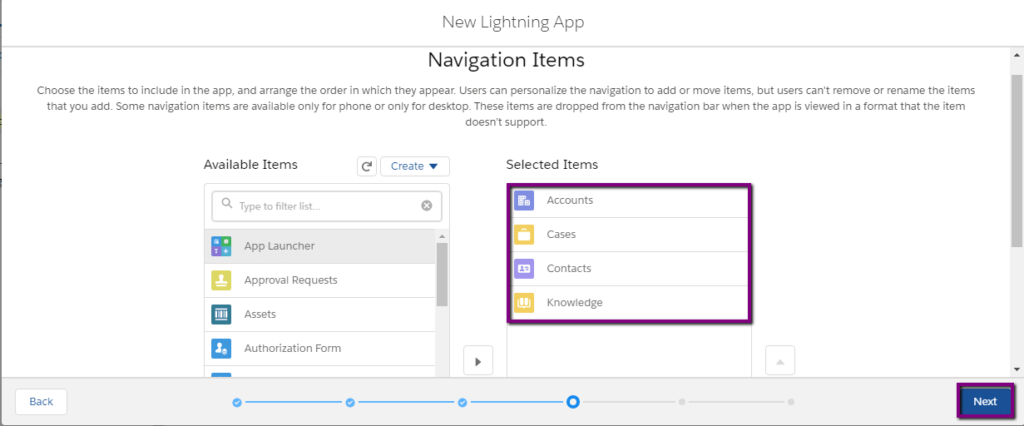 The setup process for Salesforce Lightning Service Console