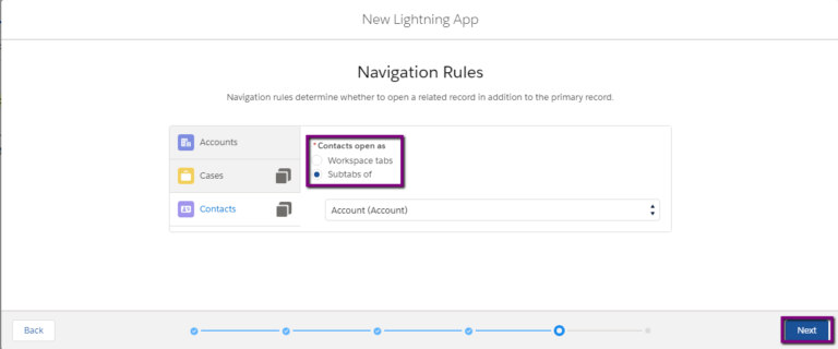 The setup process for Salesforce Lightning Service Console