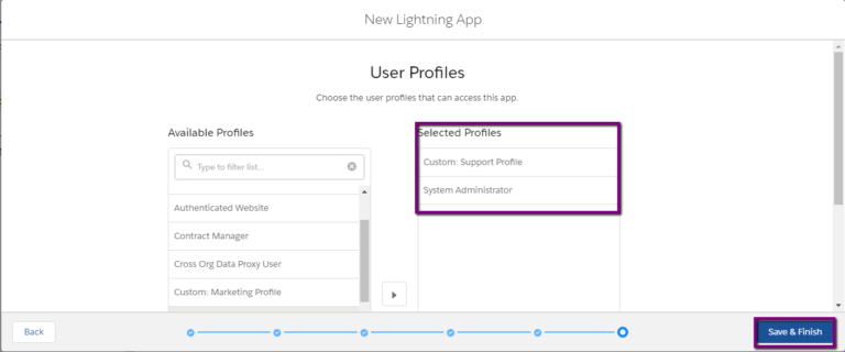 The setup process for Salesforce Lightning Service Console