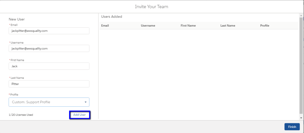 The setup process for Salesforce Lightning Service Console