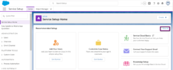 The setup process for Salesforce Lightning Service Console
