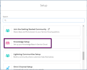 The setup process for Salesforce Lightning Service Console