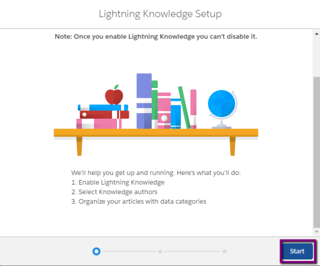 The setup process for Salesforce Lightning Service Console