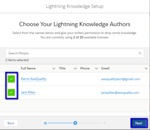 The setup process for Salesforce Lightning Service Console