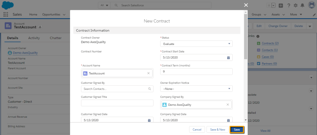 Order and Contract Management in Salesforce Service Cloud