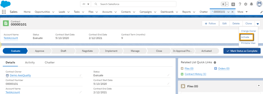 Order and Contract Management in Salesforce Service Cloud