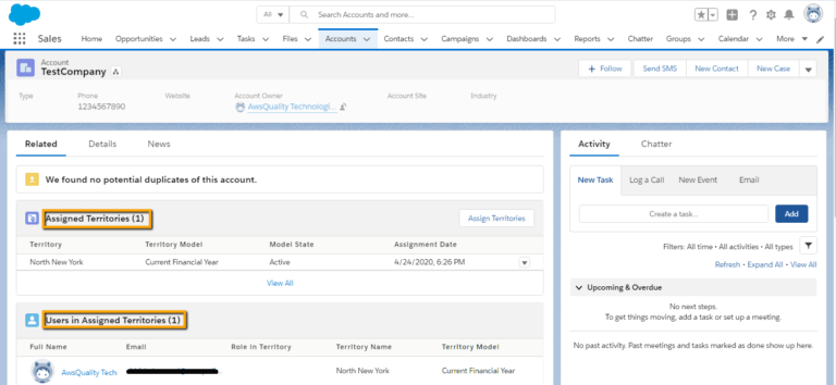 Territory Management in Salesforce Sales Cloud - AwsQuality