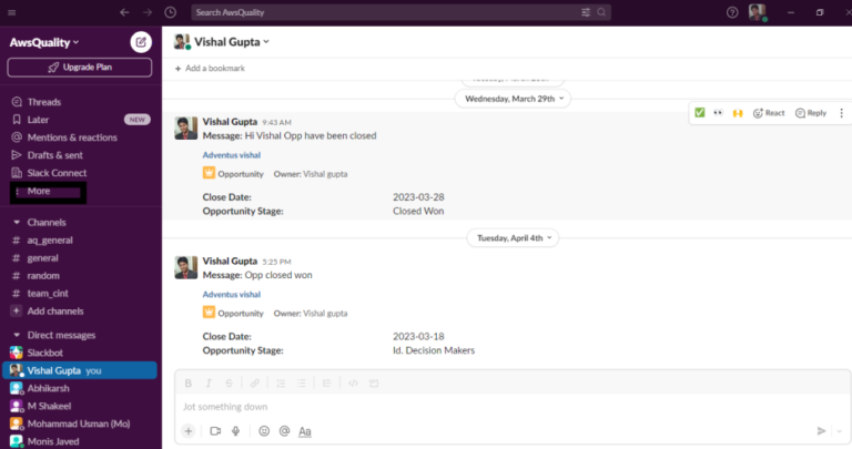 Salesforce and Slack Integration with Service Cloud for Slack - Part- 2